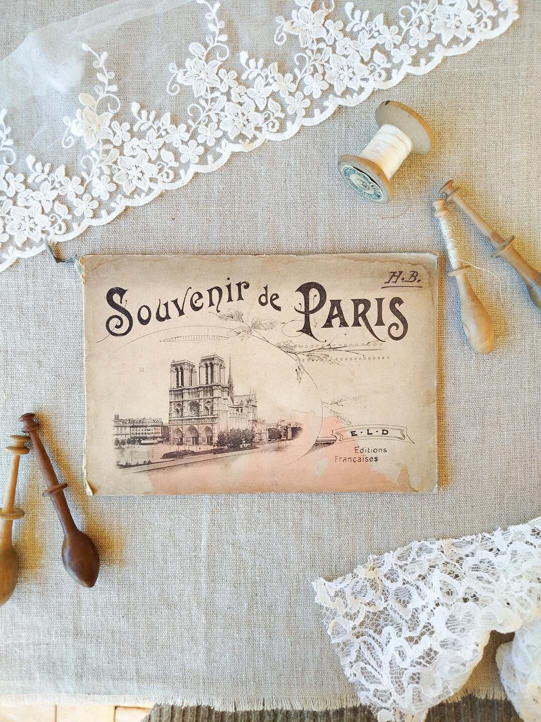 Rare! Booklet of Old Photos of the City of Paris. Old Book From the ...