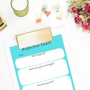 Reflection Record Chart, Digital Download Nurse Reflections Journalling ...