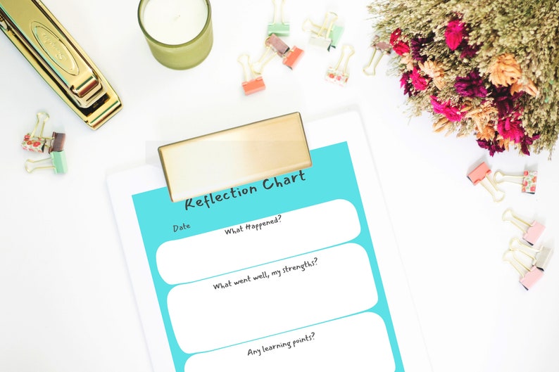 Reflection Record Chart, Digital Download Nurse Reflections Journalling ...