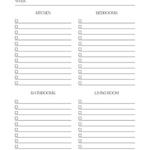 Cleaning Planner & Checklists Digital Planner Digital Checklist ...