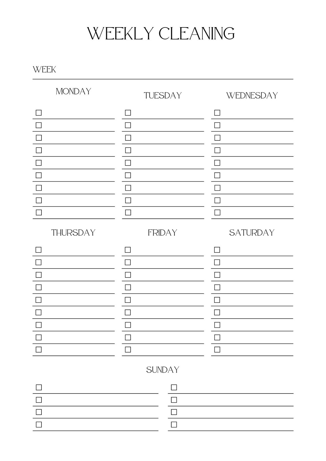 Cleaning Planner & Checklists Digital Planner Digital Checklist ...