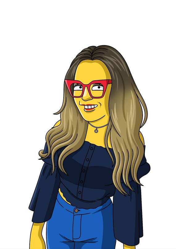 Simpsons Style Cartoon Profile Pic Custom Simpsons Drawing - Etsy Simpsons Style Cartoon Profile Pic Custom Simpsons Drawing - Etsy