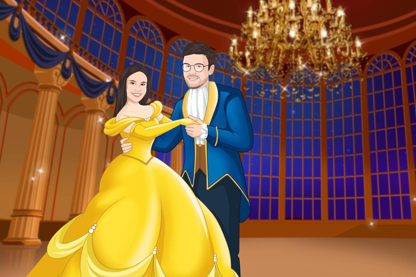 Disney Prince And Princess Couples Drawing