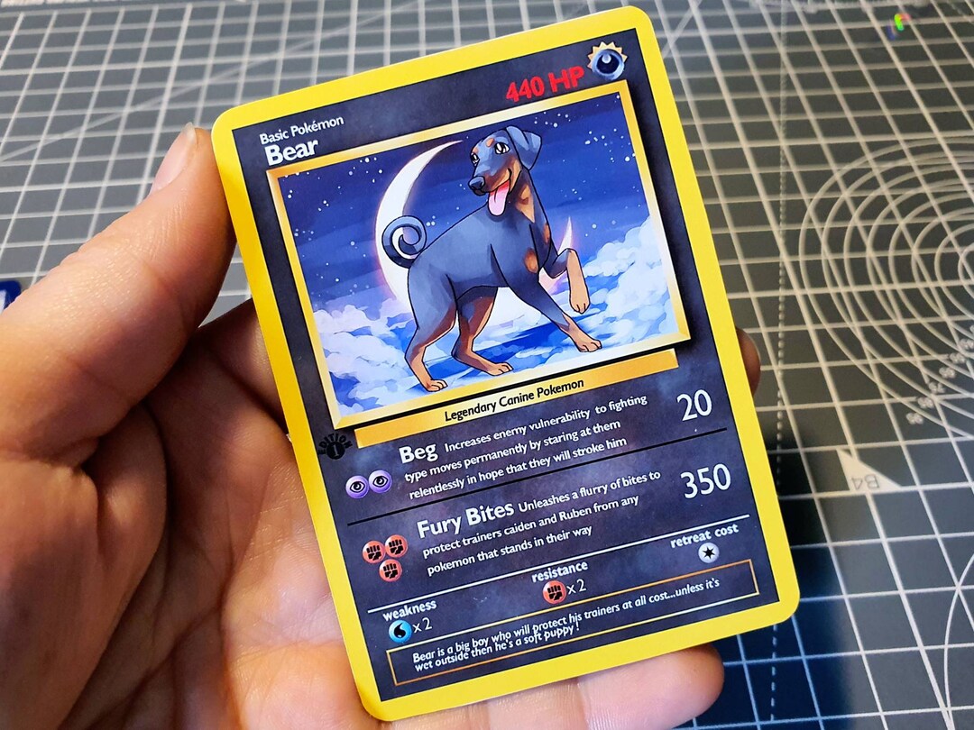 Custom Pet Pokémon Card, Pokémon Character, Proxy Pokemon Card ...