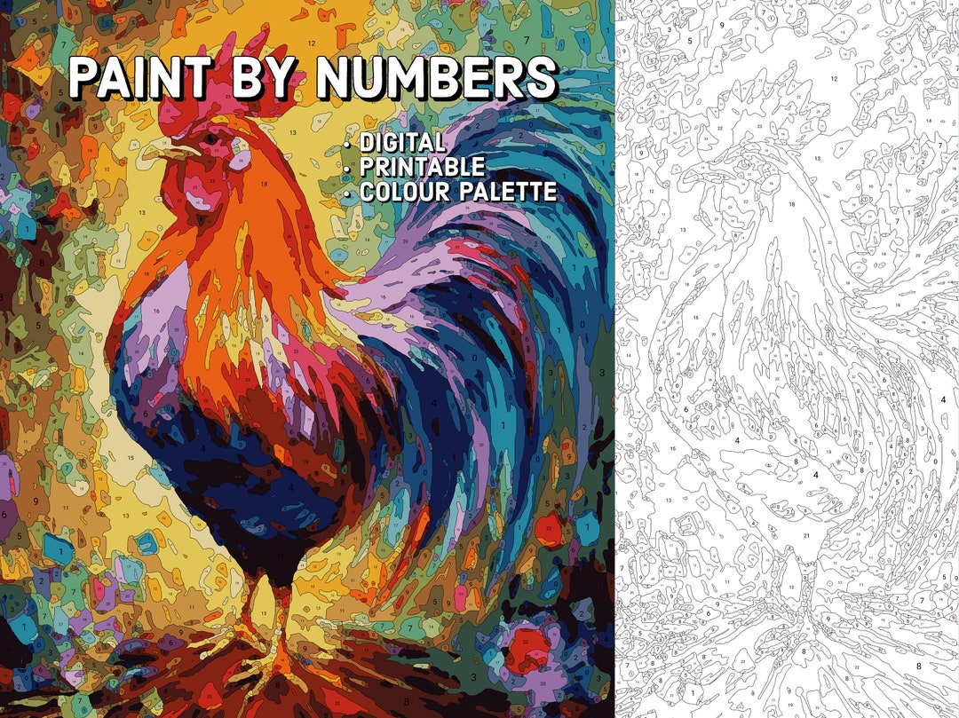 Paint by Numbers for Adults DIGITAL DOWNLOAD Procreate Painting Kit ...