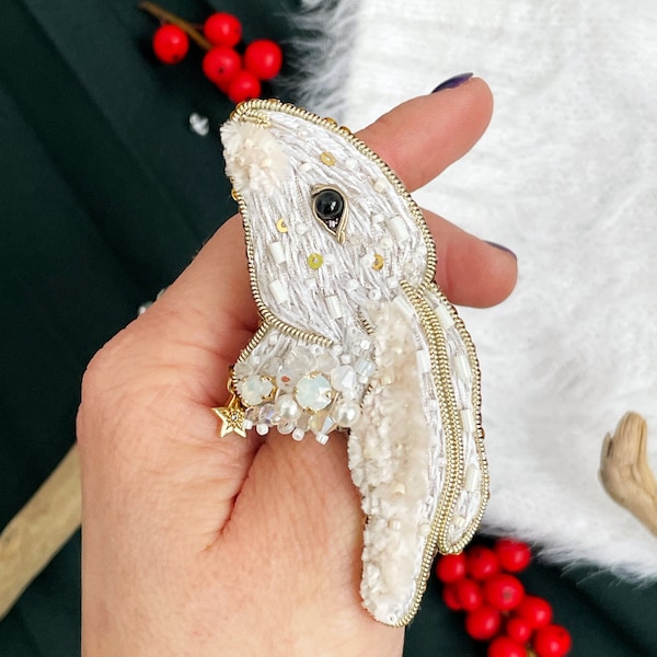 White Rabbit Brooch - Etsy