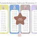 Printable Multiplication Flashcards (1-12), Multiplication Bookmarks ...