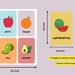 20 Fruits Flashcards, Flashcards to Learn , Montessori Flashcards ...