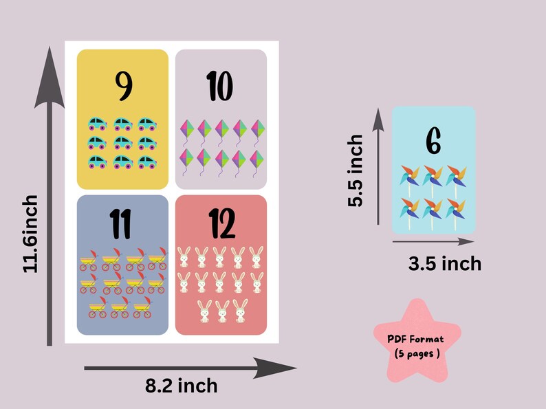 Numbers Flashcards (1-20),numbers Counting Flashcards ,numbers Print ...