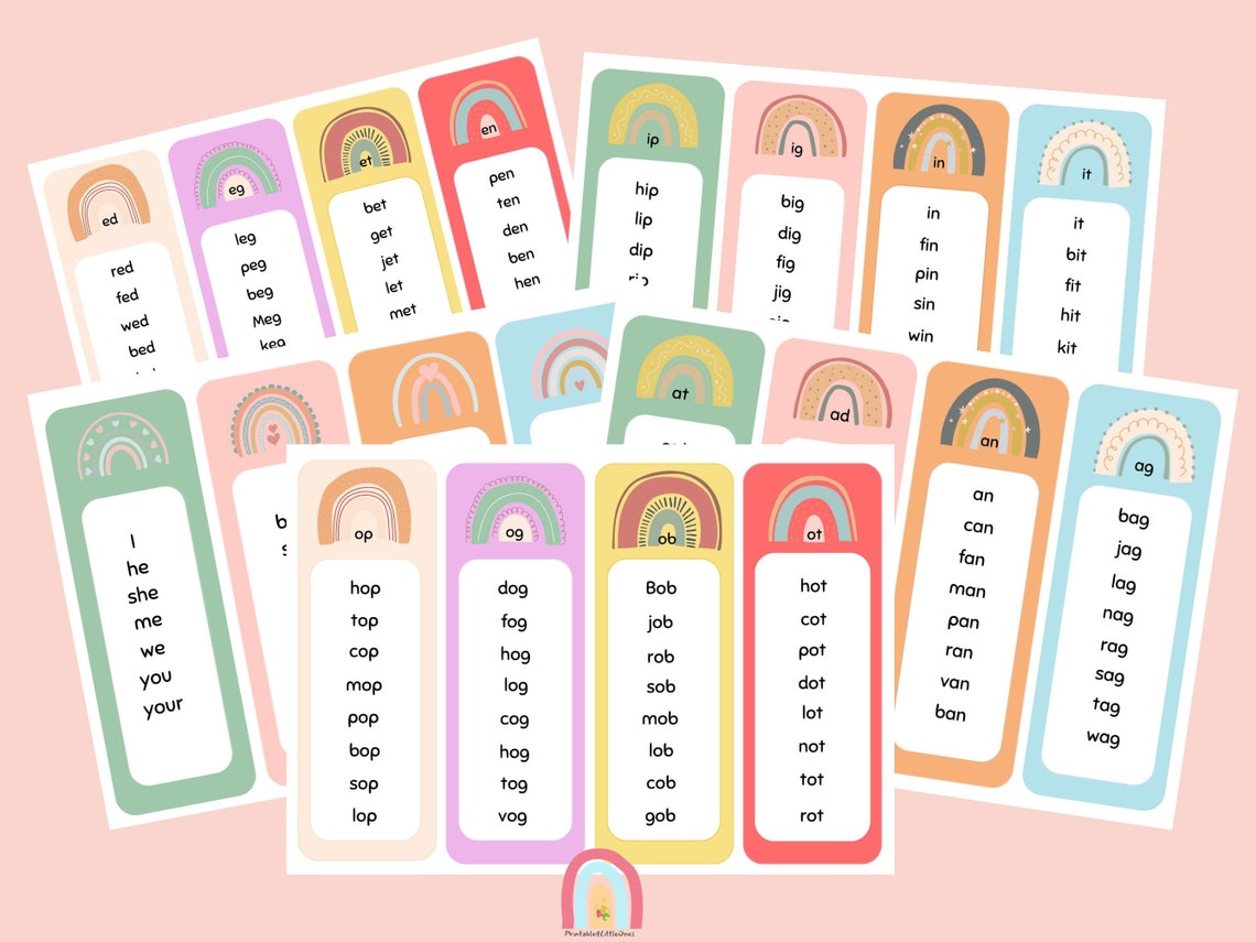 CVC, Word Families, Kindergarten Printable, Homeschool Printable, CVC ...