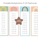 Printable Unicorn Multiplication Flashcards 1-12, Multiplication ...