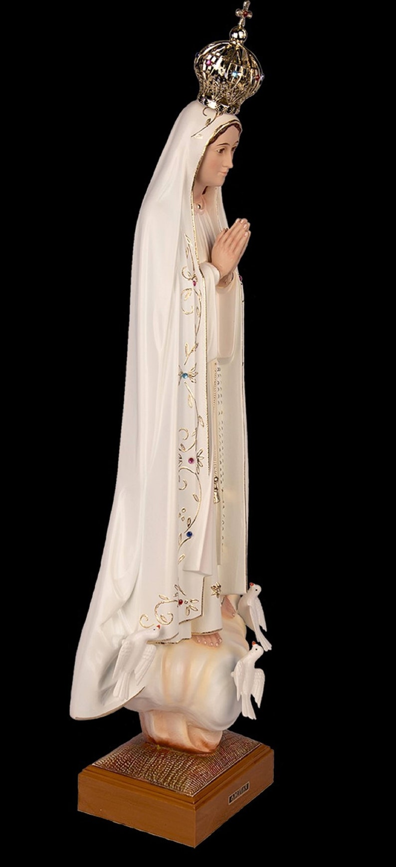 Statue of Our Lady of Fatima Classic Paint, Virgin Mary Statue, Our ...