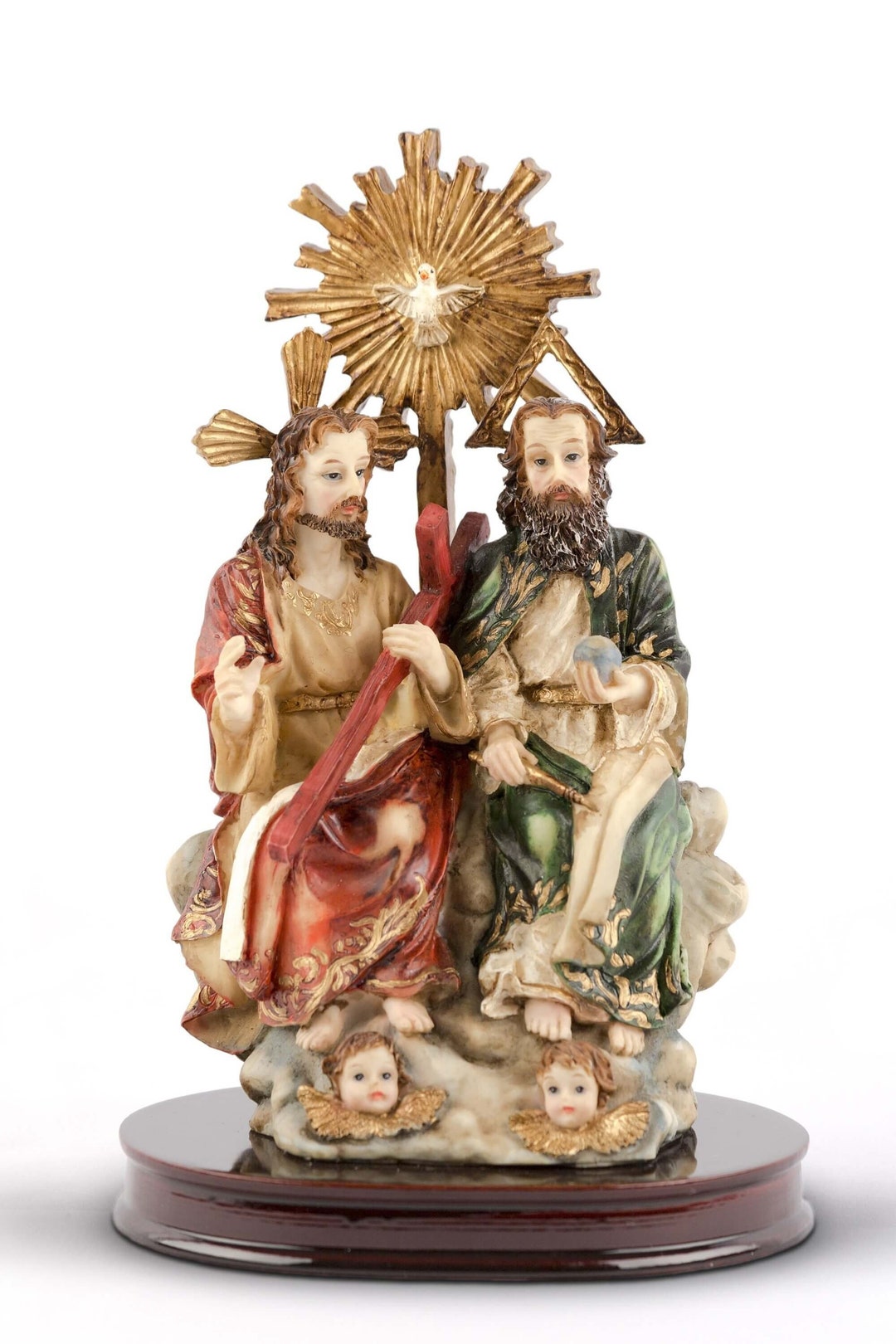 Statue of Holy Trinity, Holy Trinity, Holy Trinity Religious Figurine ...