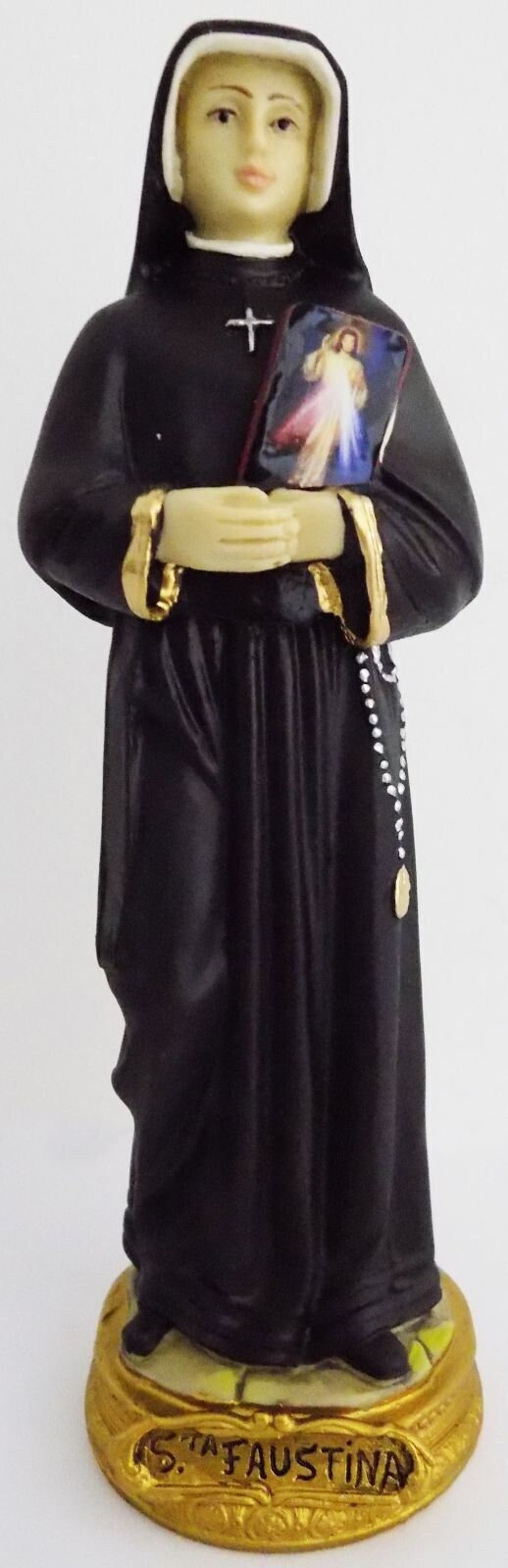 Statue of Saint Faustina, Divine Mercy, Faustina Religious Figurine ...