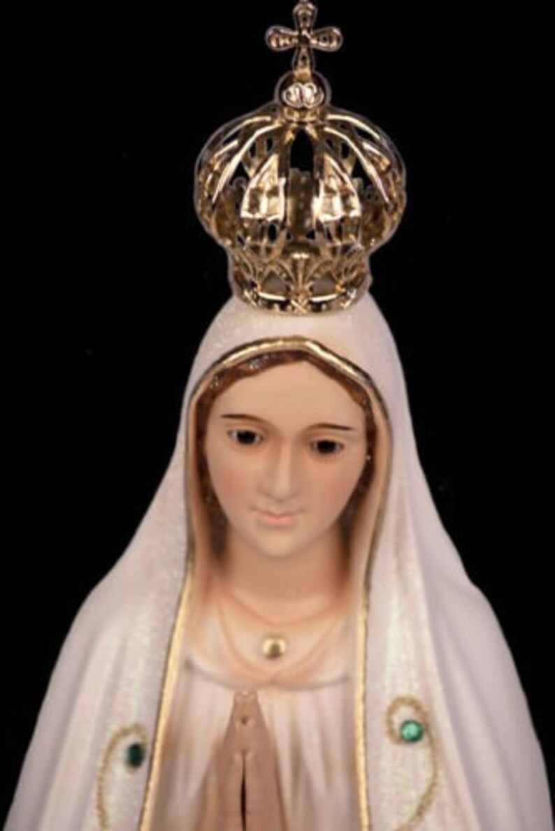 Statue of Our Lady of Fatima, Virgin Mary Statue, Our Lady Religious Figurine in Classic Paint ...
