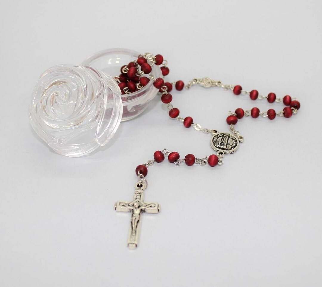 Rosary With Rose Perfume Catholic Rosary Handmade Chaplet - Etsy