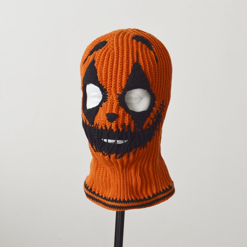 Custom Ghost Clown Crochet Balaclava Ski Mask for Men and - Etsy