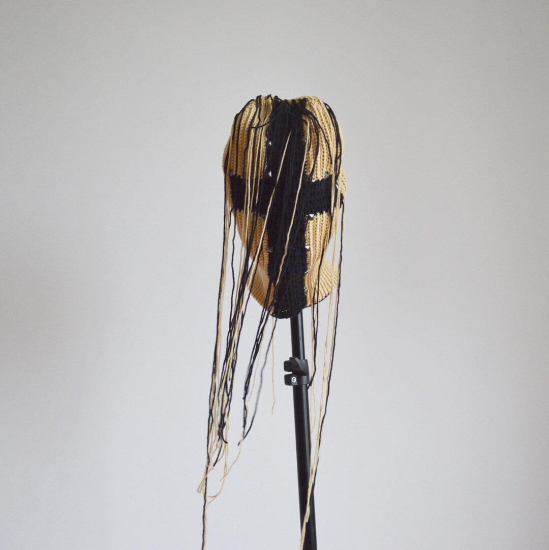 Custom Cross Ski Mask No Eyes Crochet Distressed Mask No Hole Loose ...