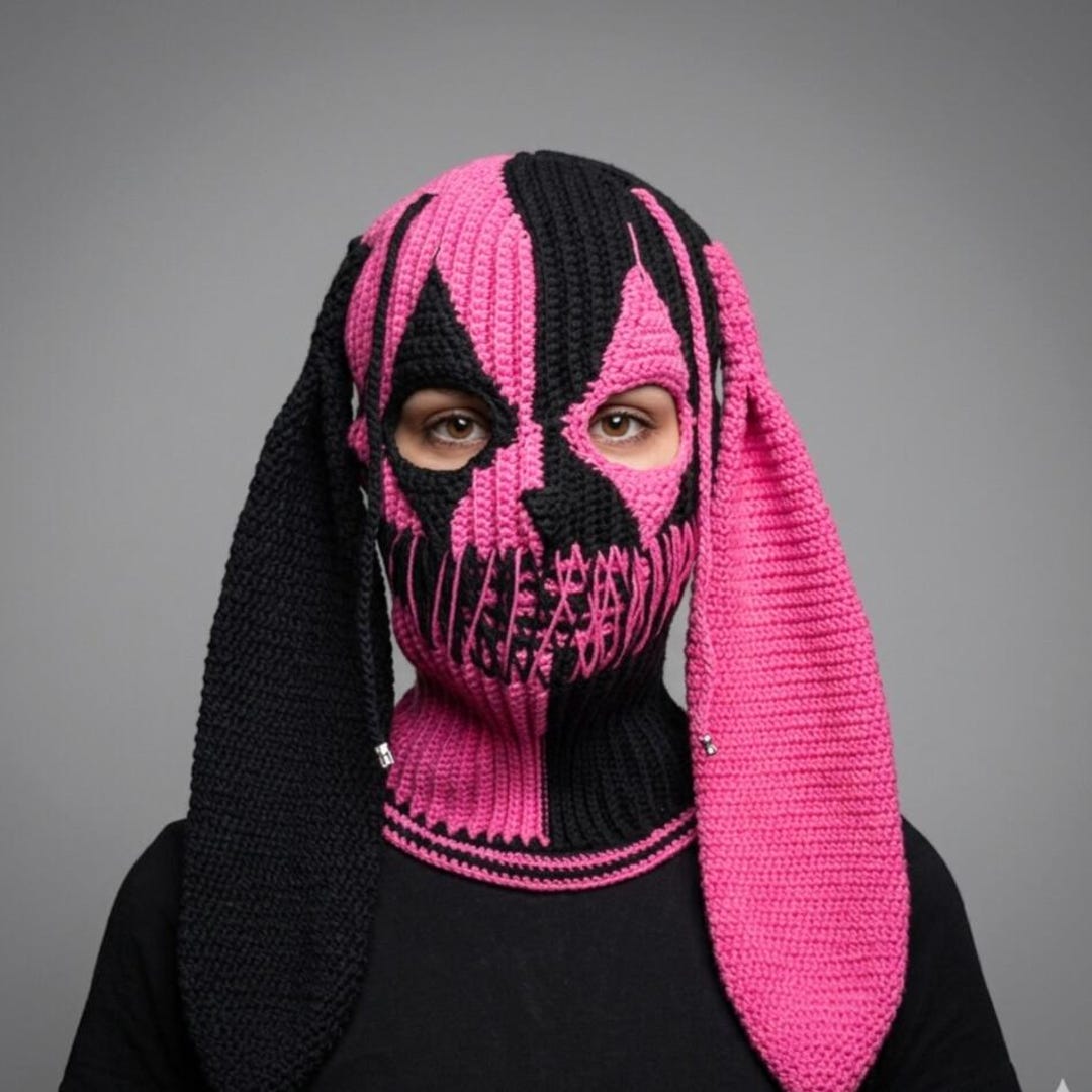 Custom Crochet Balaclava Clown With Ears Horror Ski Masks Jester - Etsy