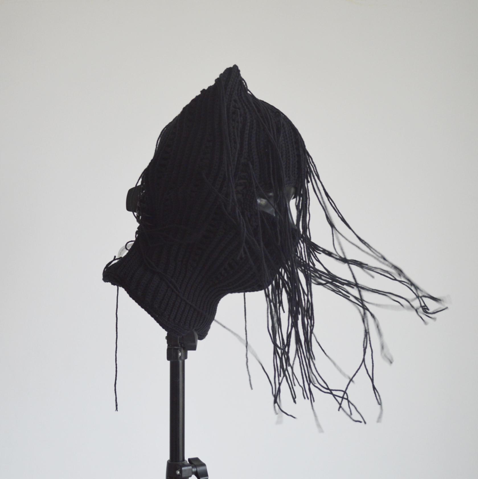 Custom Distressed Crochet Balaclava: Mesh Netted Dreadlock Knit Mask - Etsy