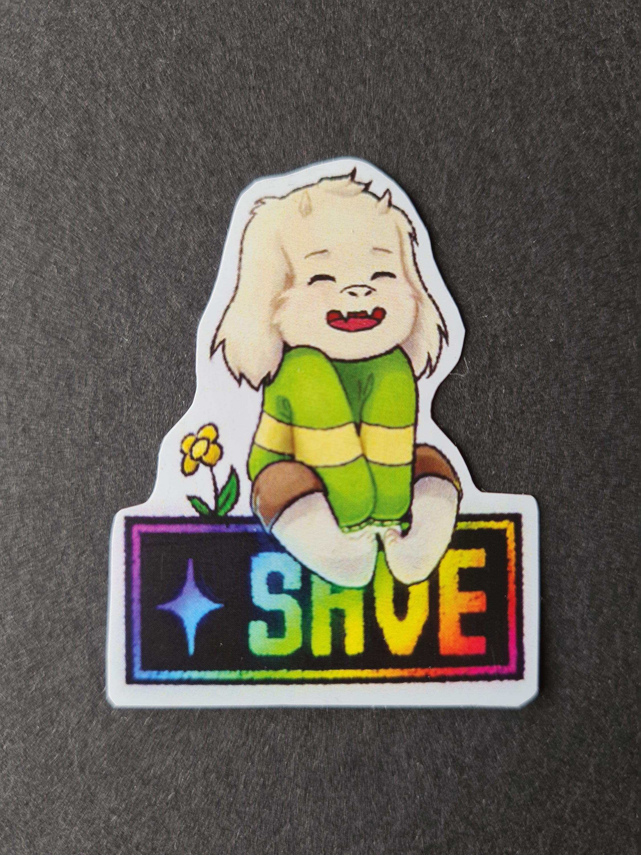 Undertale Asriel Chara and Frisk Stickers - Etsy