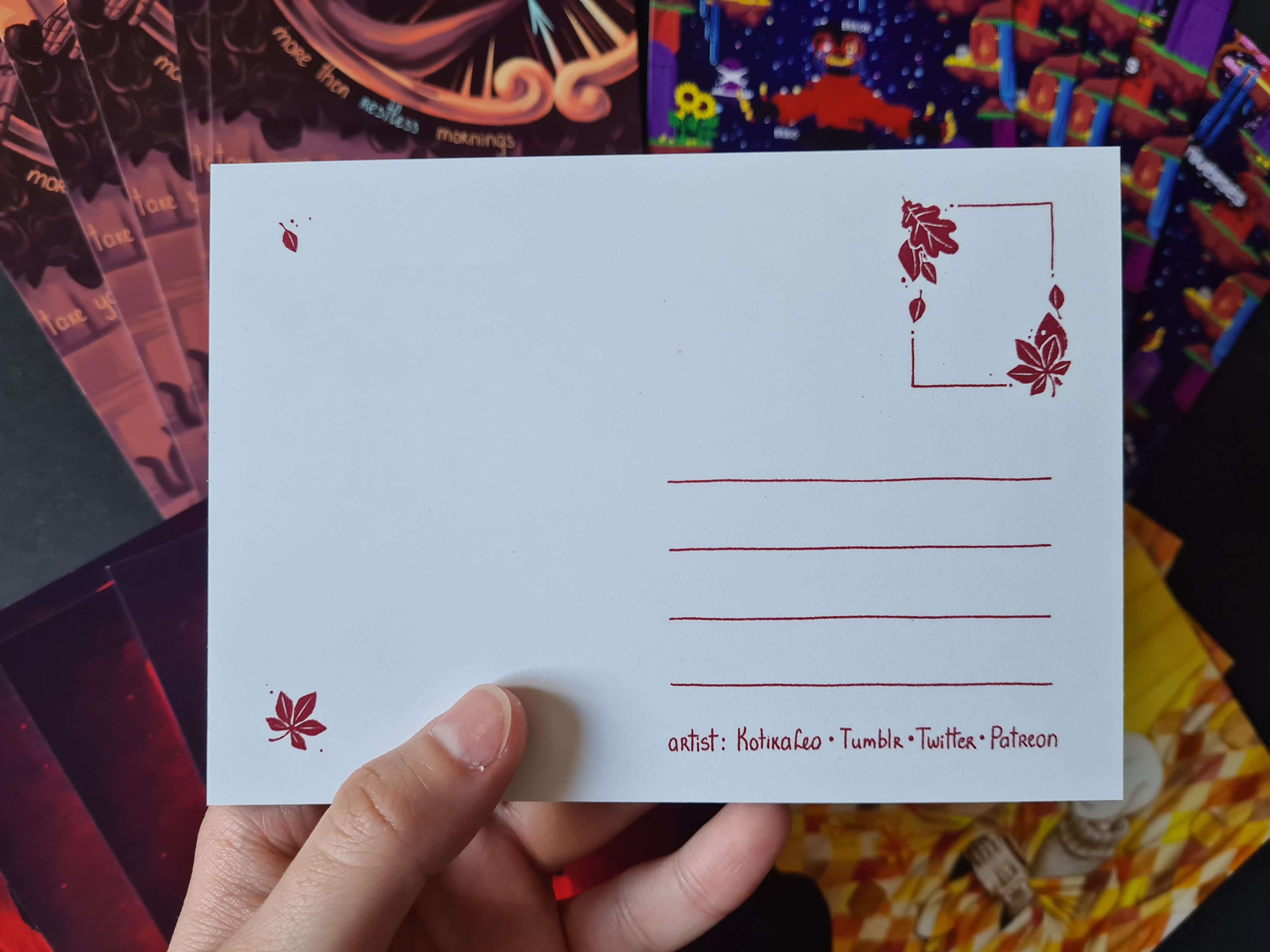 Undertale Postcards Errorsans Nightmaresans Fluffynight Gaster ...