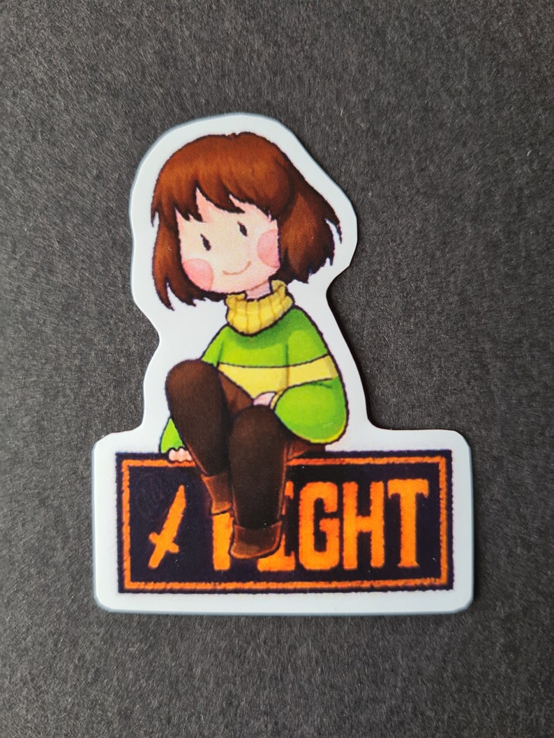 Undertale Asriel Chara and Frisk Stickers - Etsy