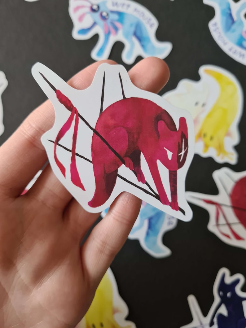Rain World Stickers Slugcats Monk Survivor Saint Spearmaster Rivulet ...