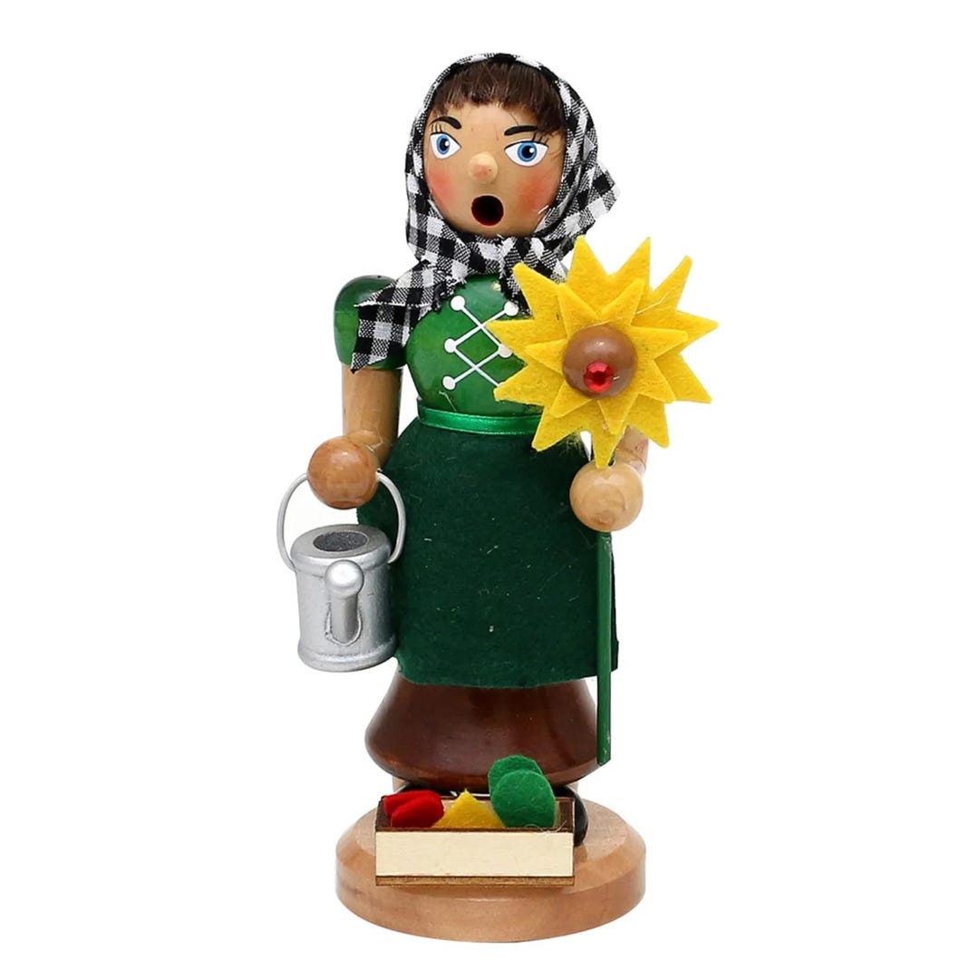 Smoking Man "gardener" With Large Sunflower - Etsy
