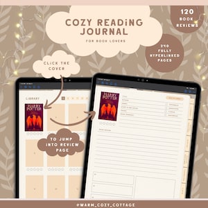 Cozy Digital Reading Journal | Reading Planner | Reading Digital ...