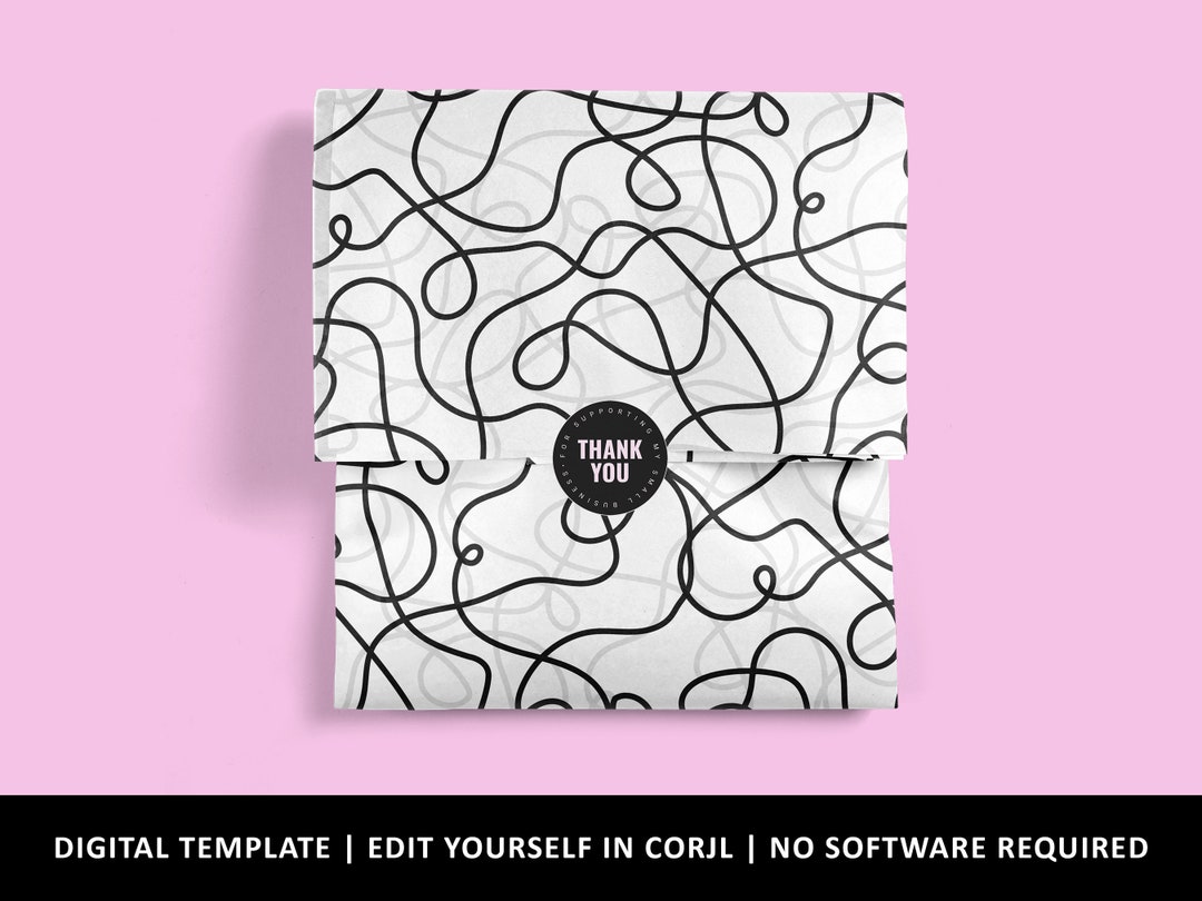 BAILEY Tissue Paper Template Noissue Tissue Paper DESIGN - Etsy