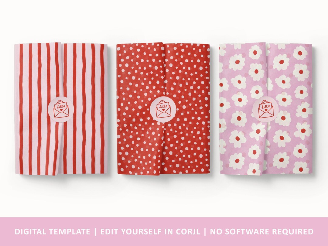 FLORRIE Tissue Paper Template Noissue Tissue Paper DESIGN - Etsy