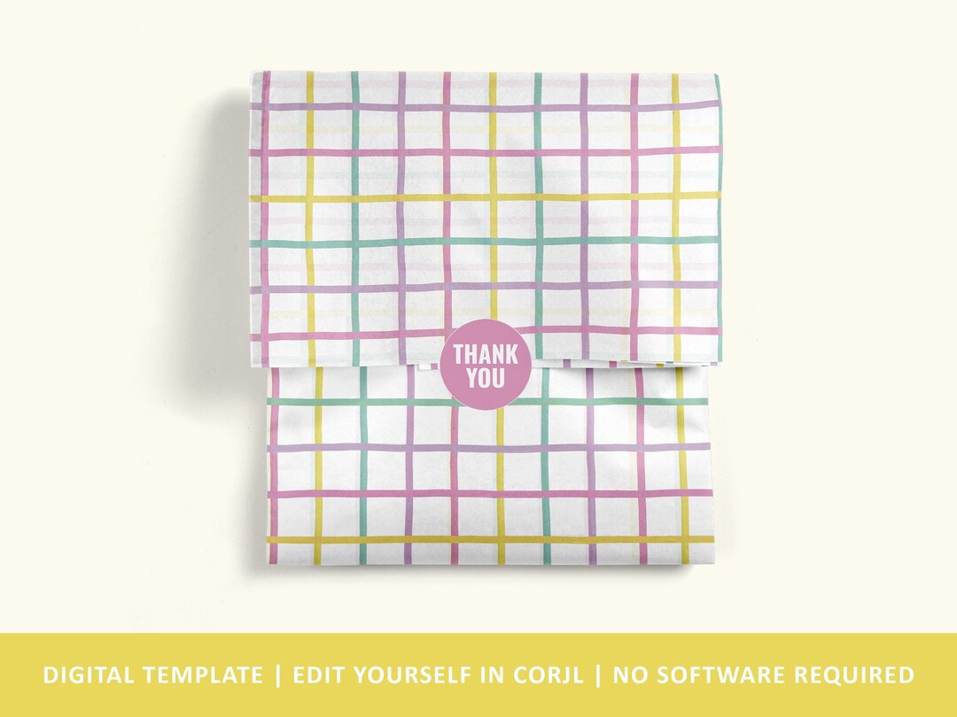 CLEO Tissue Paper Template, Noissue Tissue Paper DESIGN ONLY, Printed ...