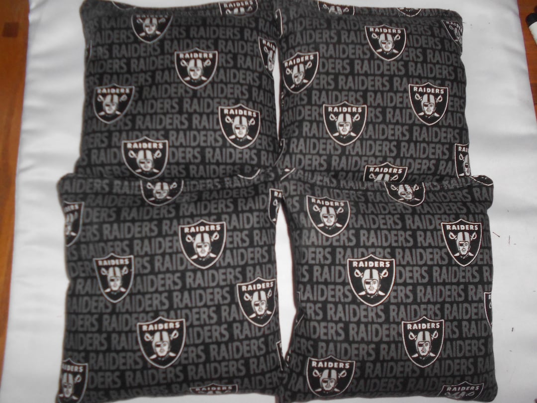 Set of 4 Raiders Corn Hole Bags - Etsy