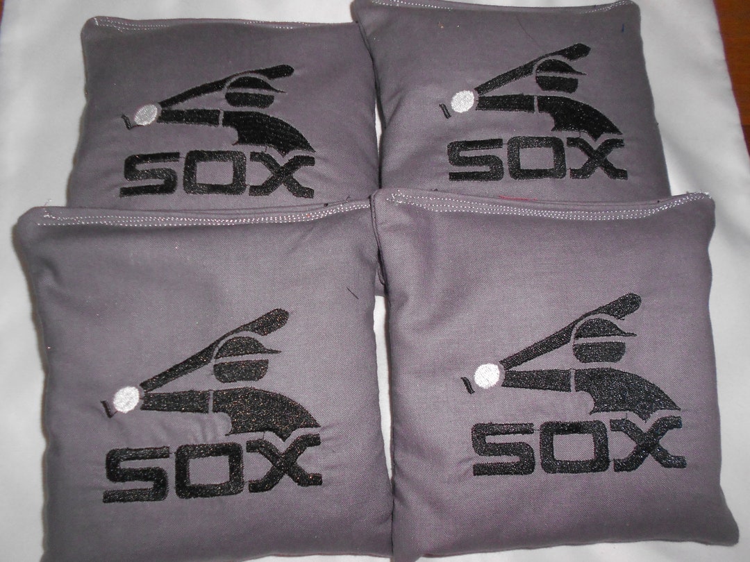 Set of 4 Embroidered Chicago White Sox Corn Hole Bags - Etsy