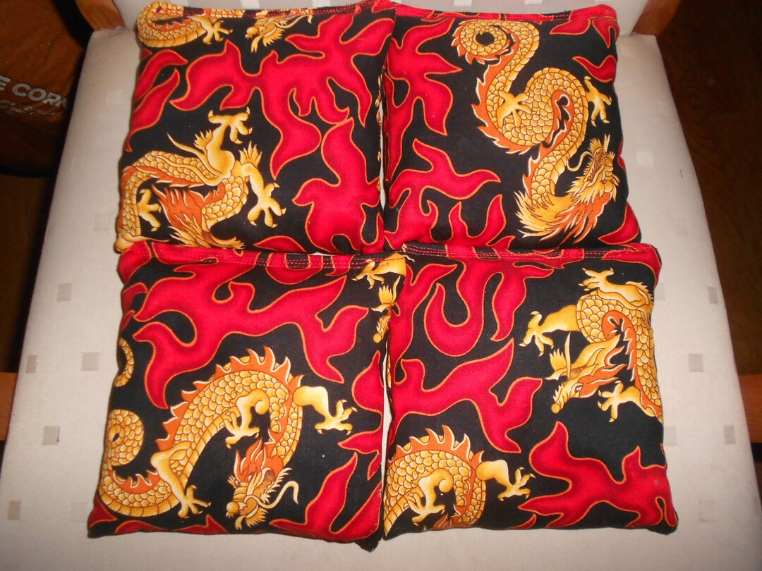 Set of 4 Dragons Corn Hole Bags - Etsy