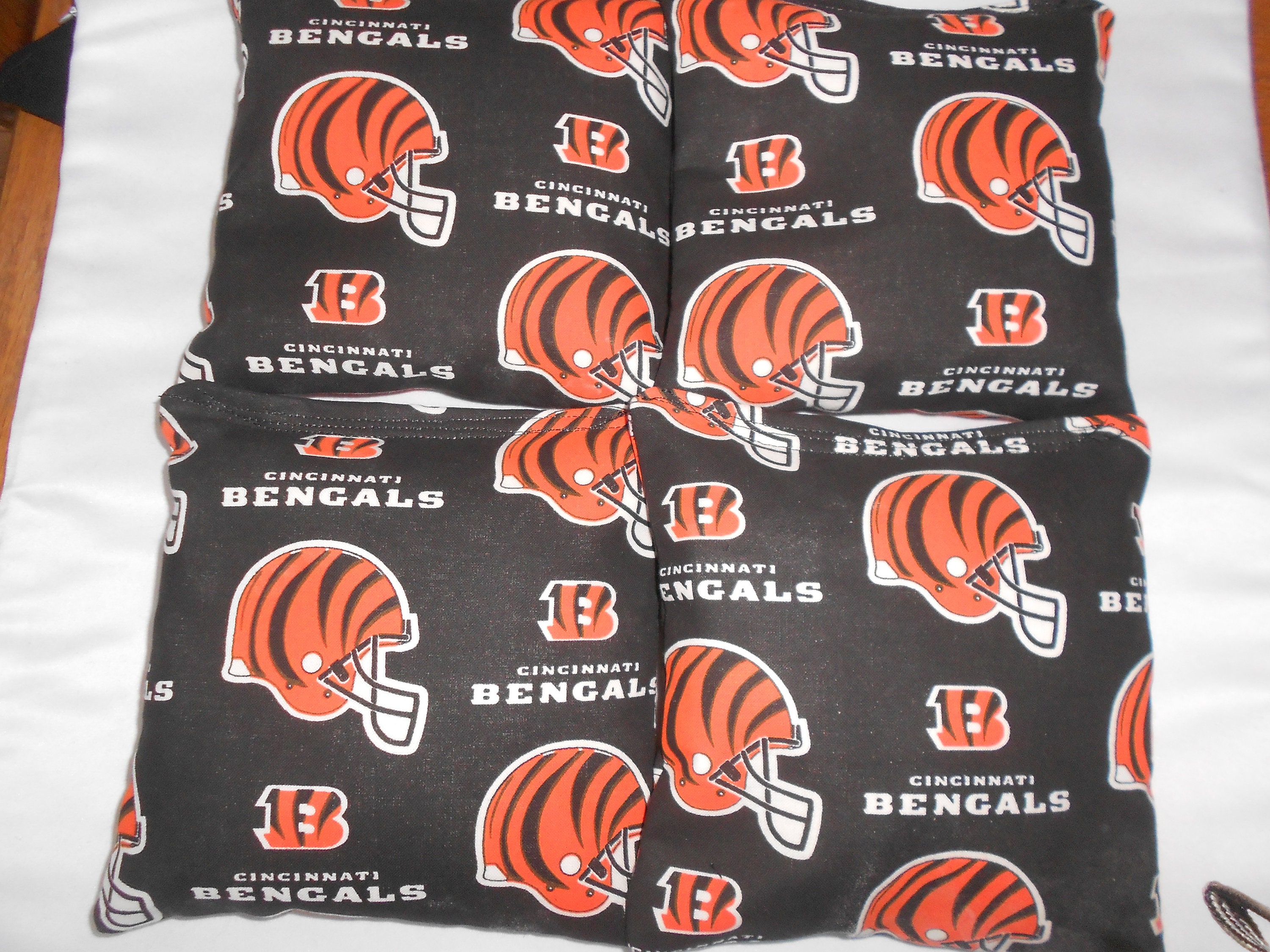 Set of 4 Bengals Corn Hole Bags - Etsy