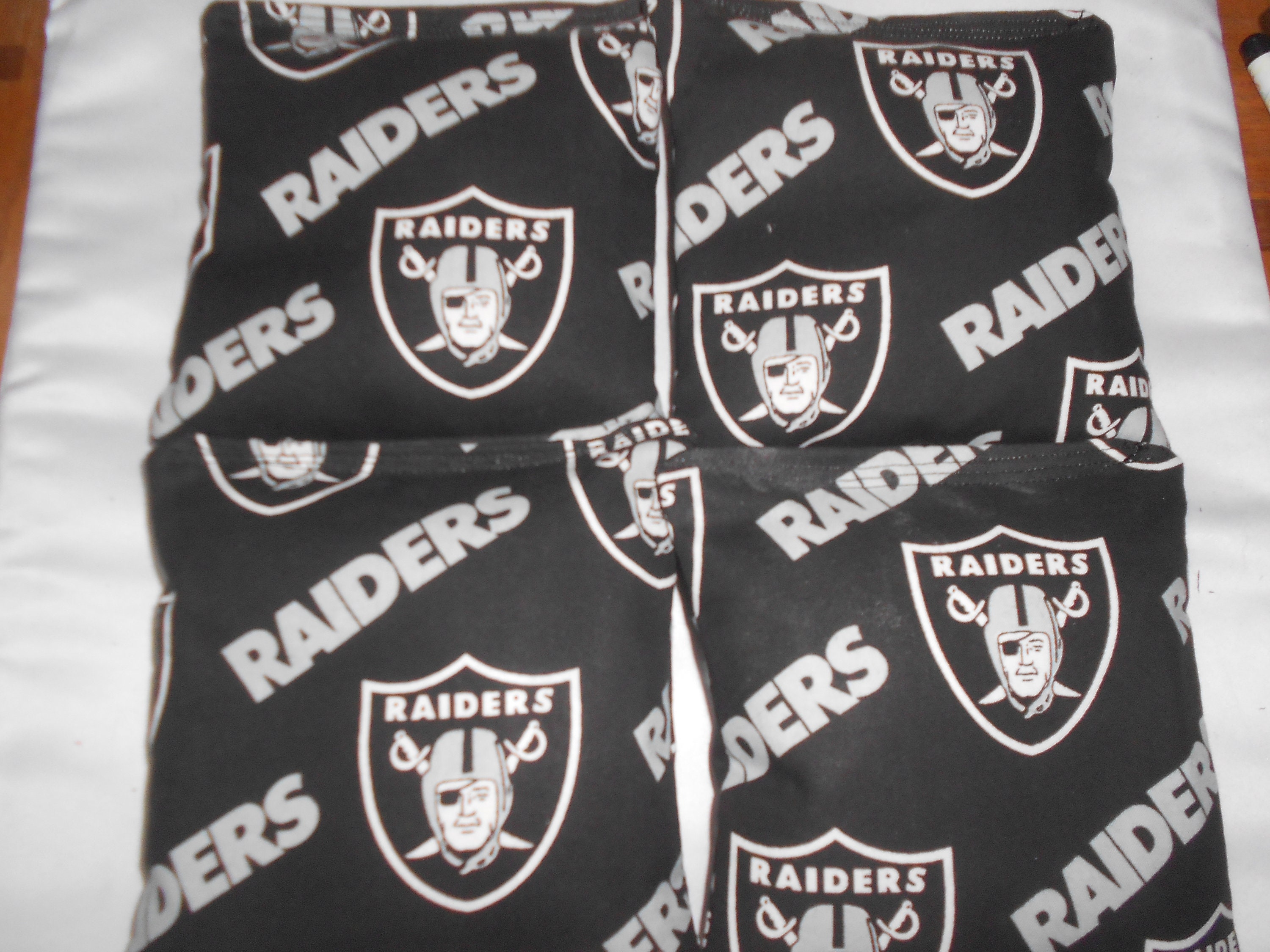Set of 4 Raiders Corn Hole Bags - Etsy