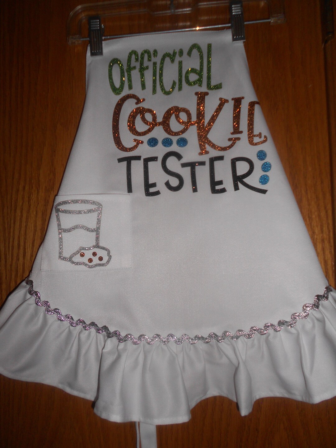 Child's White Ruffled Apron With Saying - Etsy