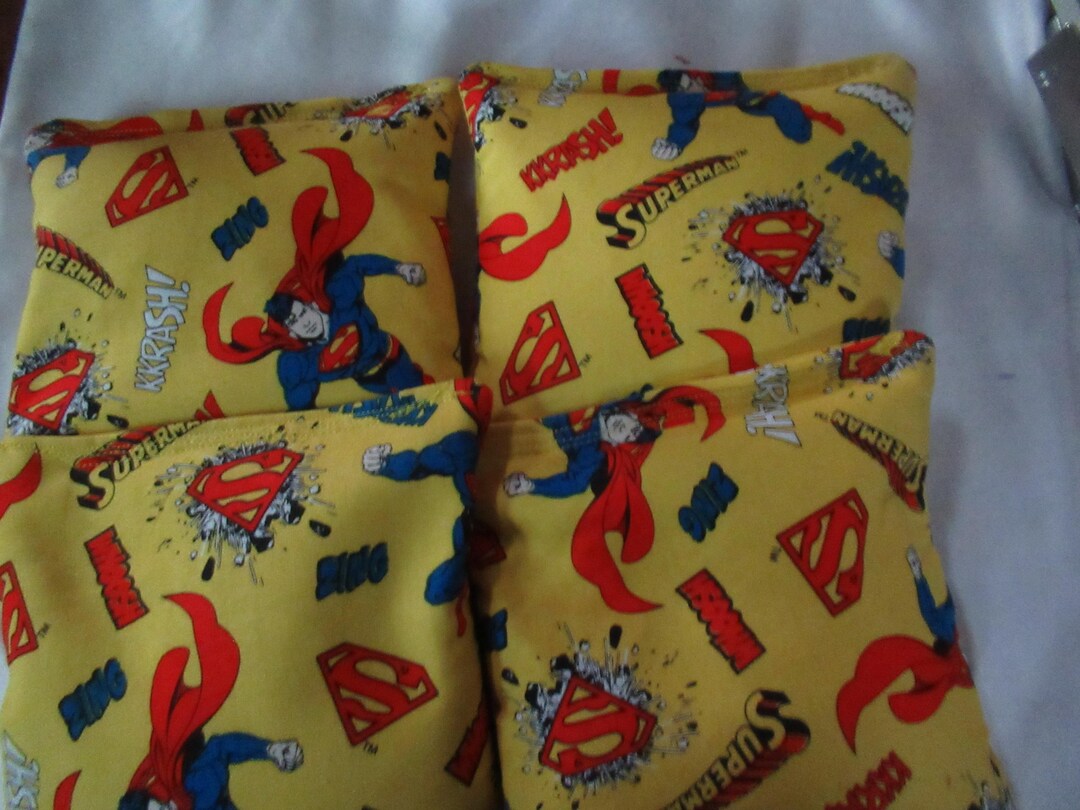 Set of 4 Superman Corn Hole Bags - Etsy