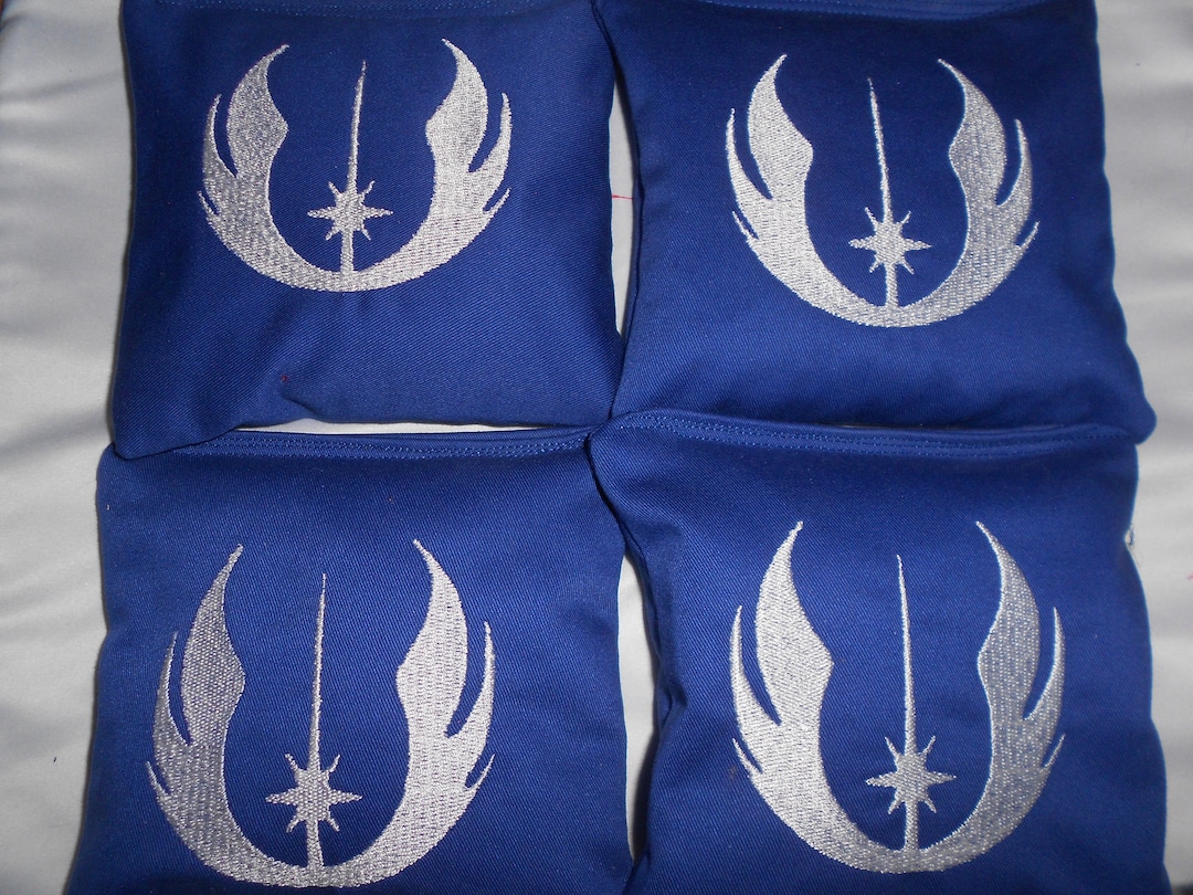 Set of 4 Star Wars Jedi Embroidered Corn Hole Bags - Etsy