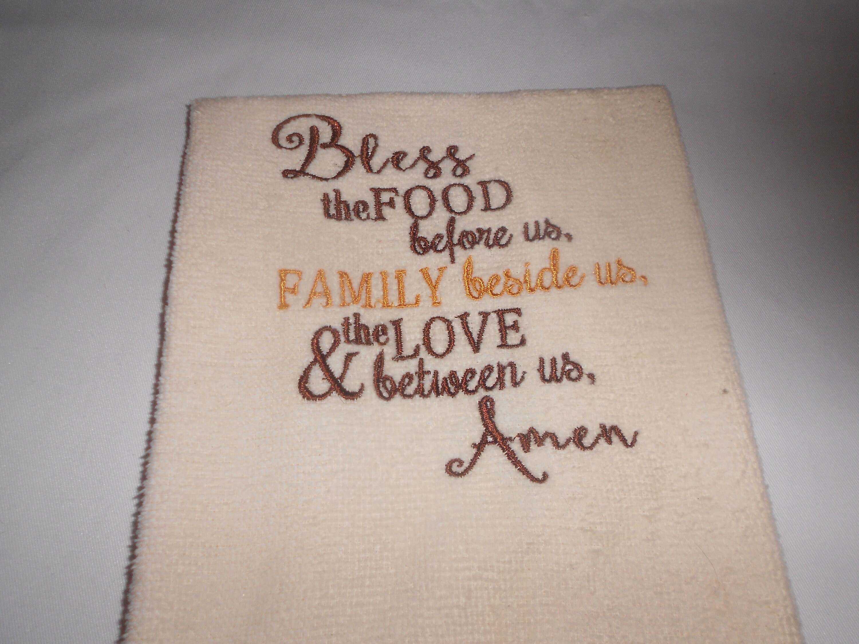 Cute Tea Towel, Bless This Food Towel - Etsy
