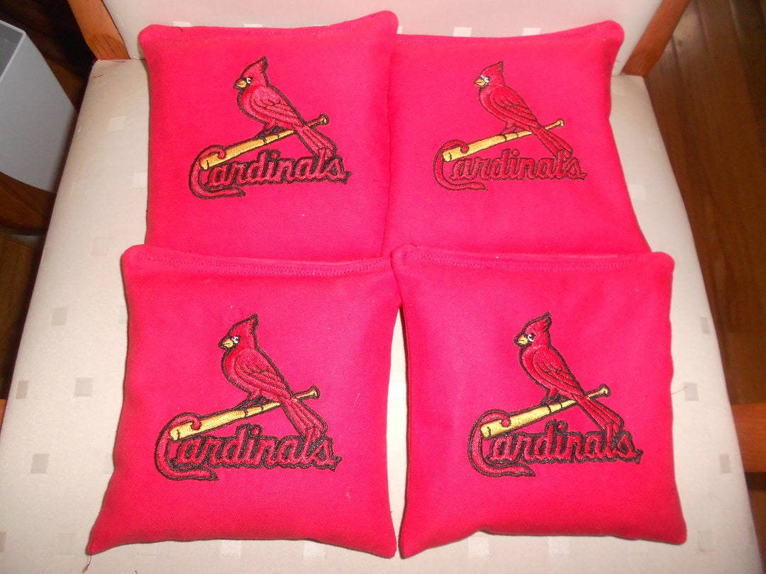 Set of 4 Embroidered St Louis Cardinals Corn Hole Bags - Etsy