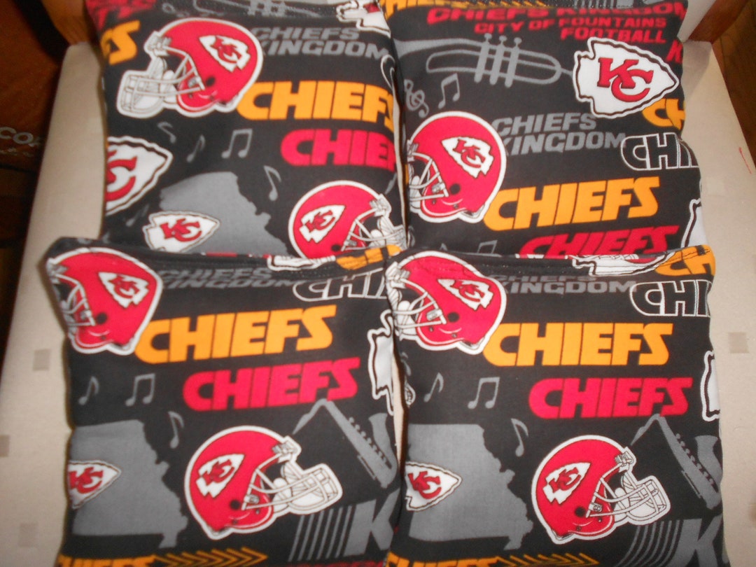Set of 4 Kansas City Chiefs Corn Hole Bags - Etsy