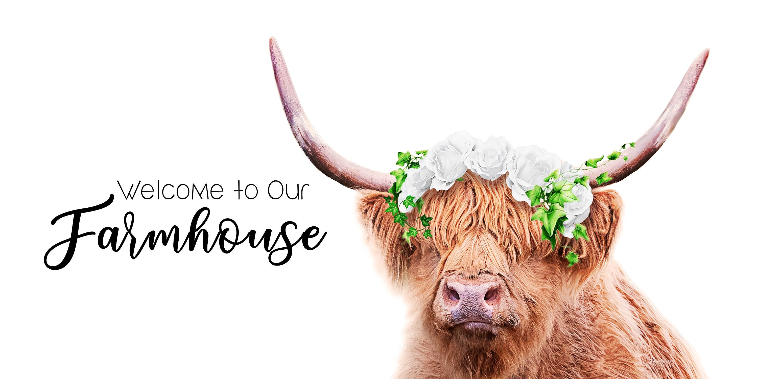 Highland Cow, Modern Farmhouse Wall Decor, Farm Life, Farmhouse Decor ...