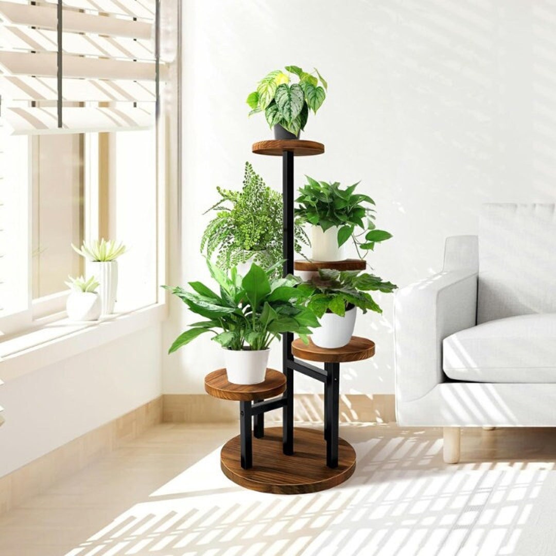 5 Tier Plant Stand for Indoor and Outdoor, Flower Pot Holder, Plant ...