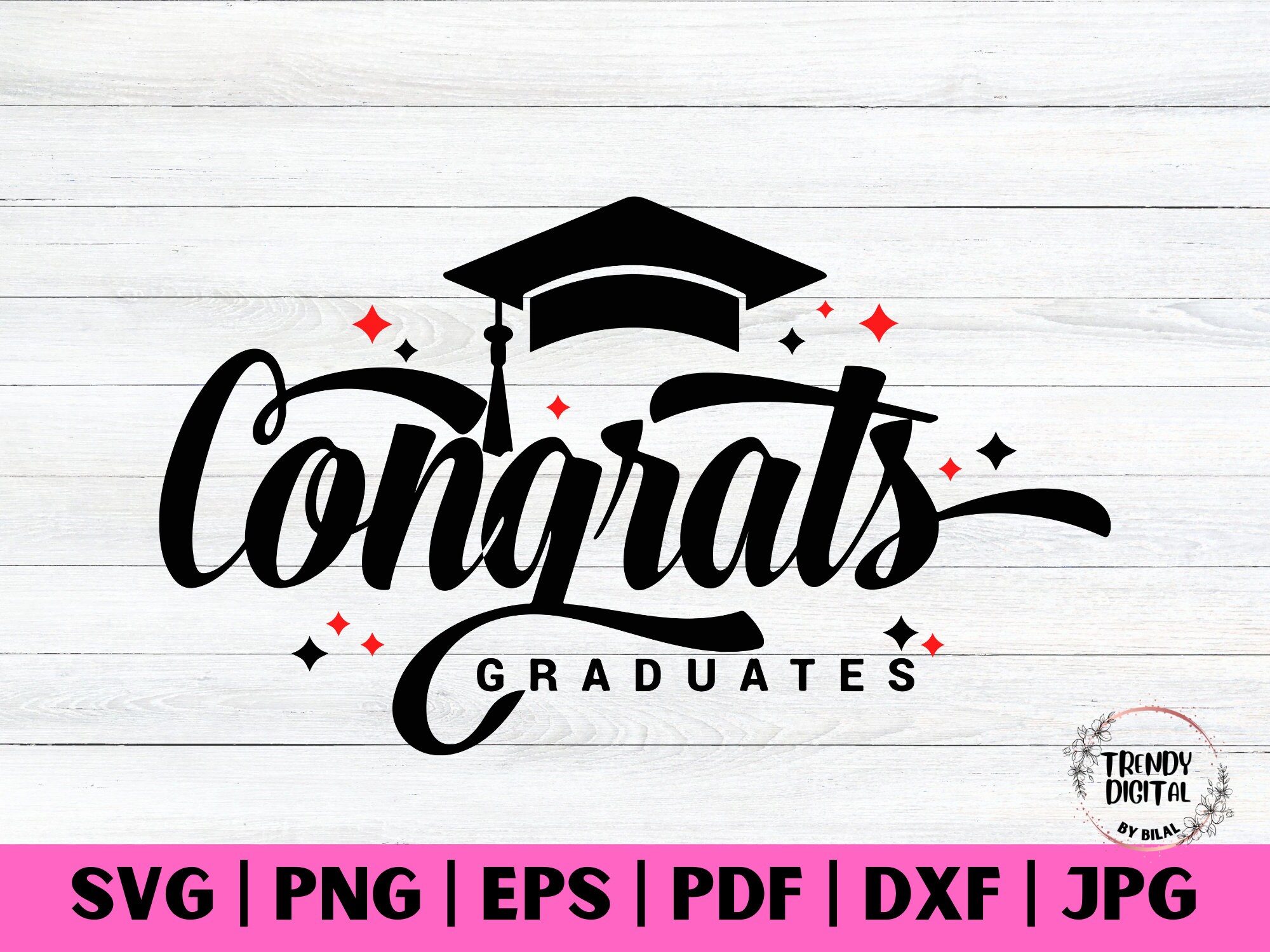 Congrats Graduate SVG 2023 Graduation PNG Instant Digital - Etsy