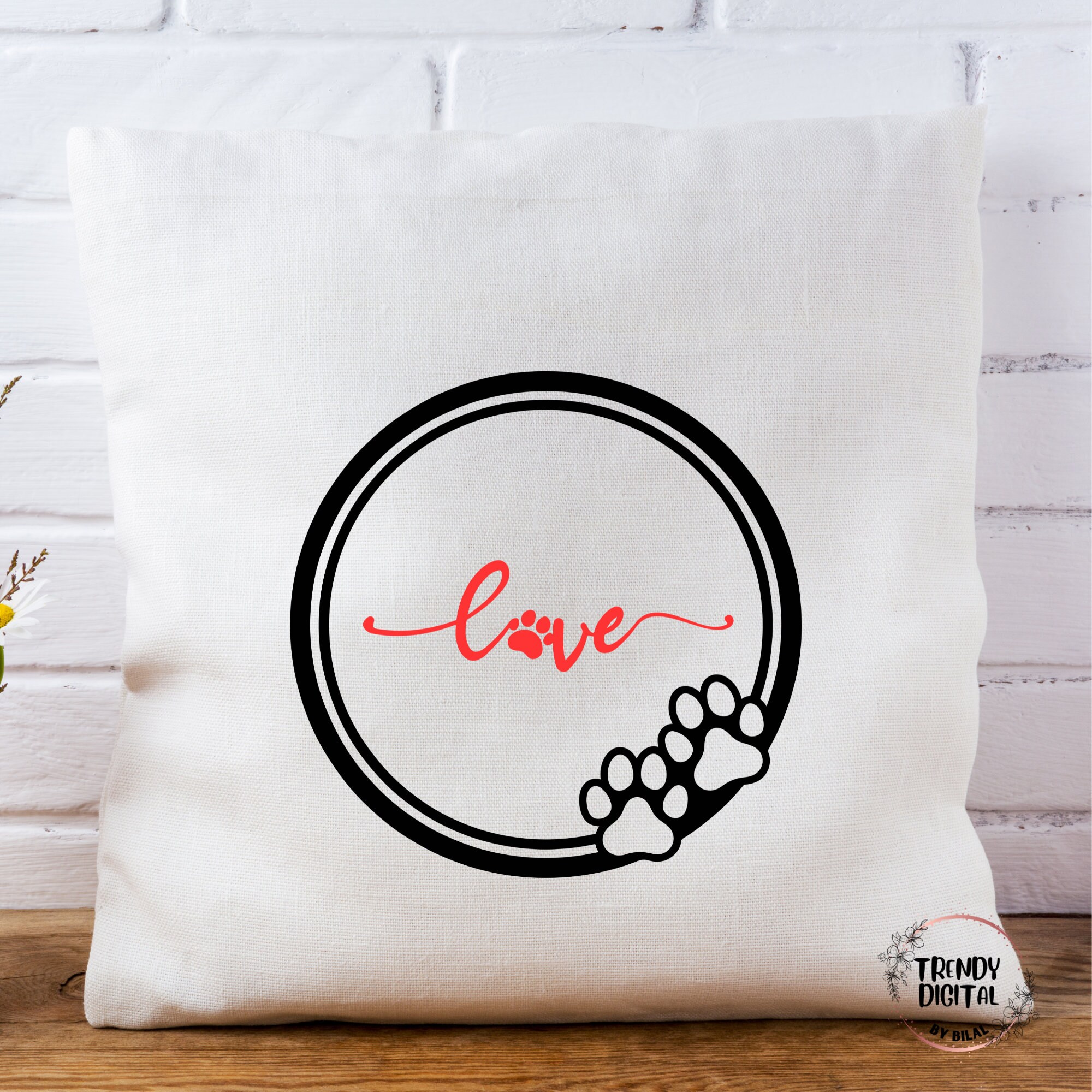 Dog Paw Frame SVG Cat Paw PNG Love Paw Sign Instant Digital - Etsy