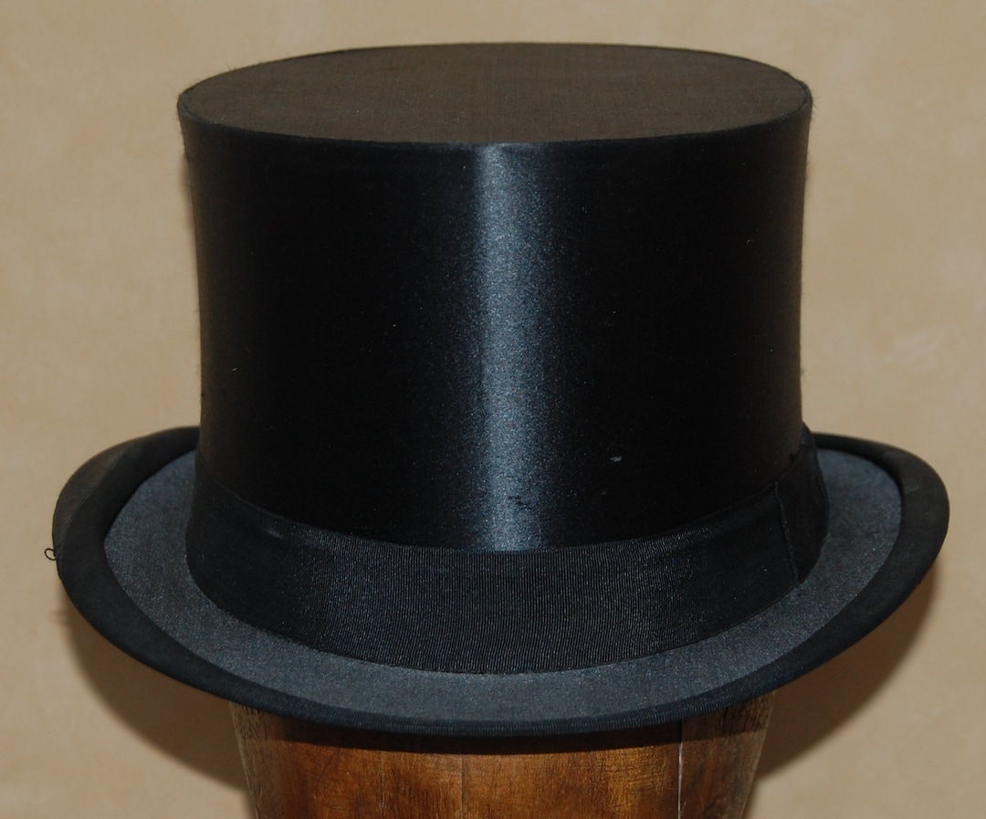 Stunning Vintage Antique Opera Top Hat, Chapeau Claque, Klappzylinder ...