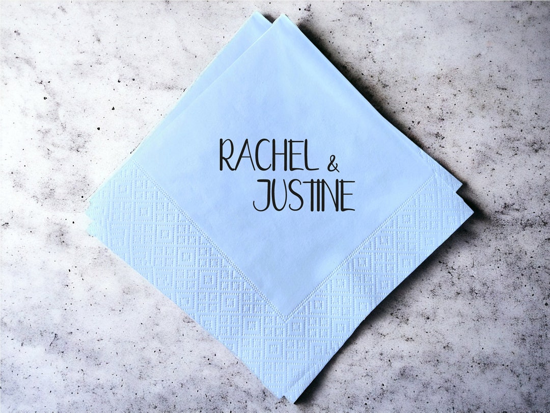 Custom Napkins, Personalized Wedding, Dinner, and Cocktail Napkins ...